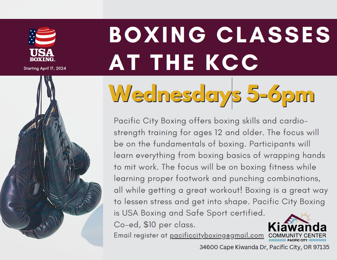 Boxing Class in Pacific City - Rockaway Beach